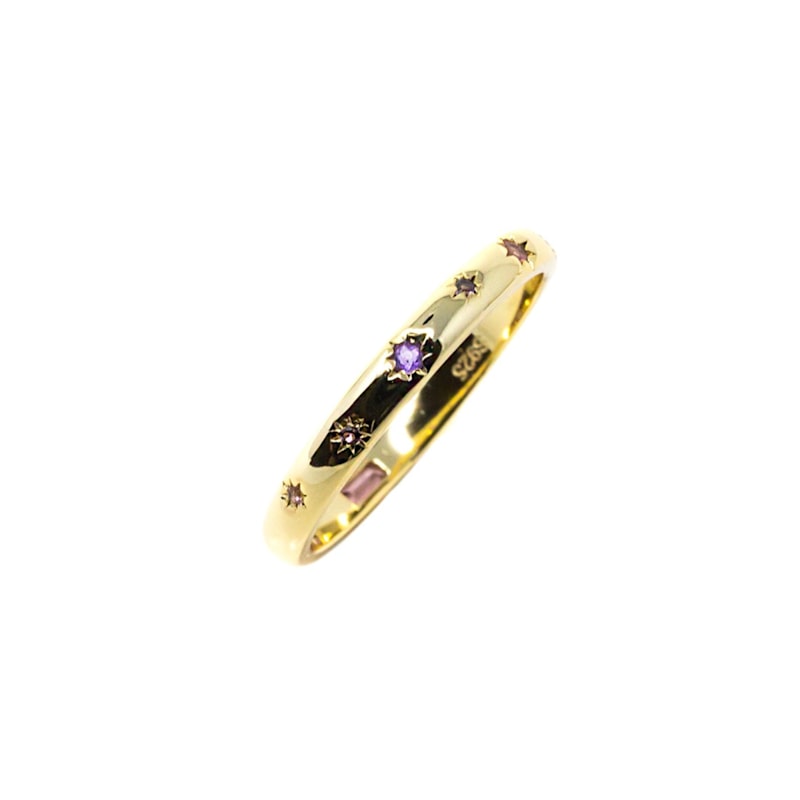 Scatter Band Both Sides Now Ring Dusk Edition Star Ring, Gold | NASI ...
