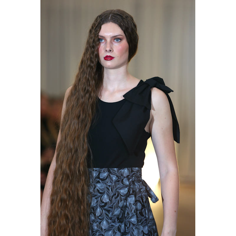 Brook Top With Bow In Black | Frock Tales | Wolf & Badger