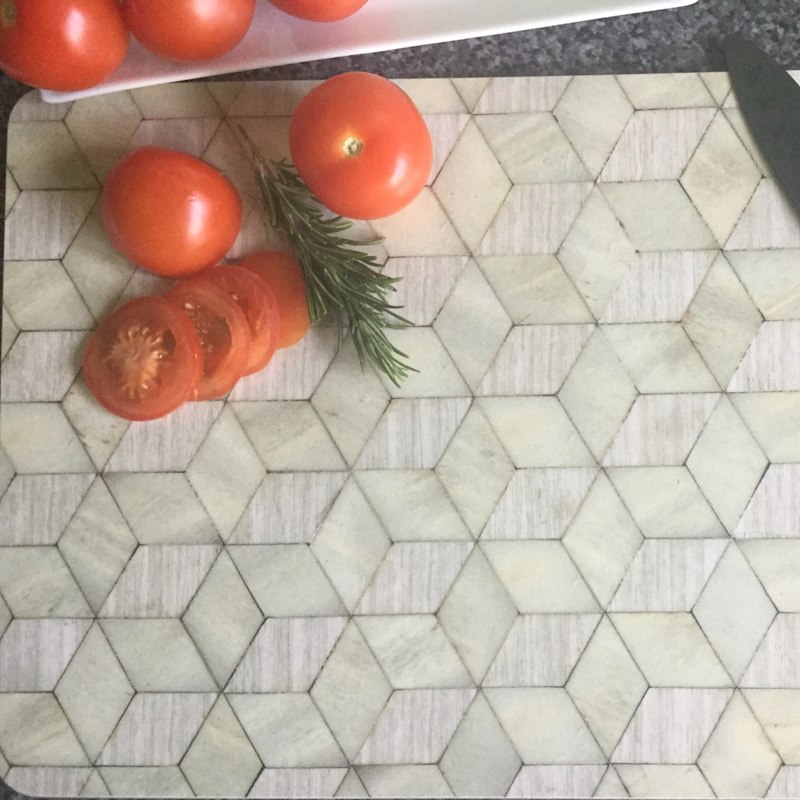 Chopping Board Set Of Two In Double Sided Melamine. One Extra Large One ...