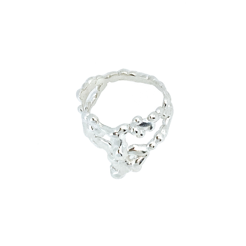 Cluster Ring Number Three | Sterling Silver | Karen Kriegel | Wolf & Badger