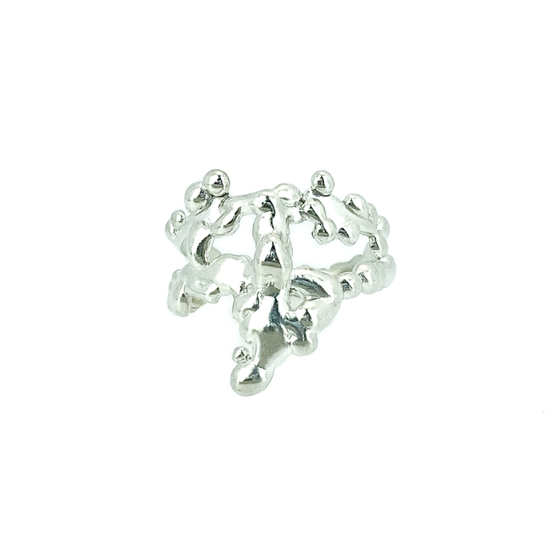 Cluster Ring Number Three | Sterling Silver | Karen Kriegel | Wolf & Badger