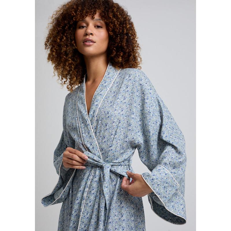 Corina Ditsy Floral Robe In Blue | Lily and Lionel | Wolf & Badger