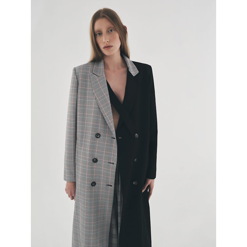 Double-Breasted Notch Collar Coat | SOMME SLOVI | Wolf & Badger