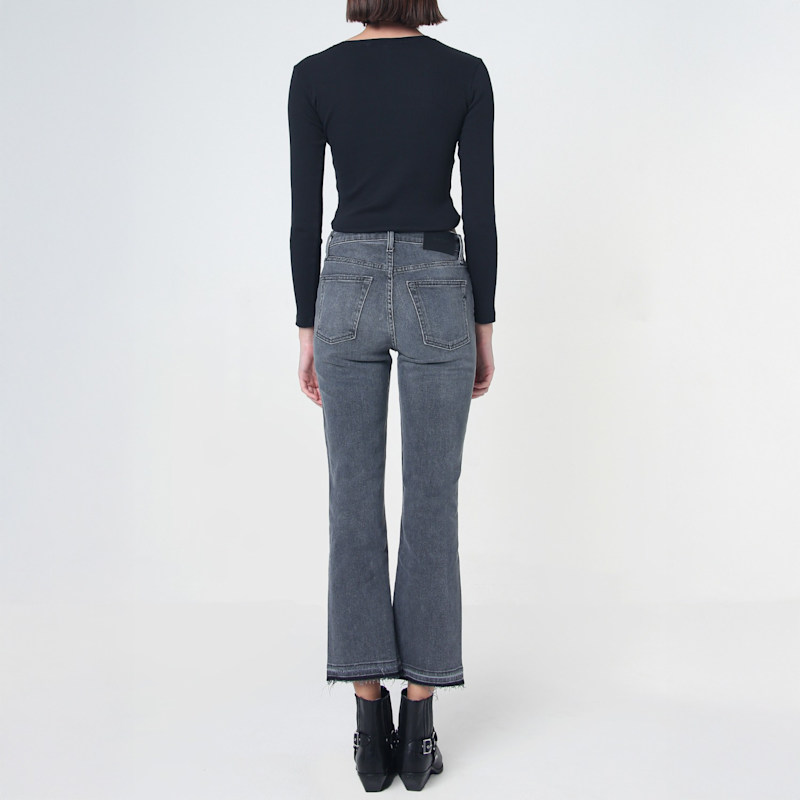 Farrah Mid Rise Kick Flare In Philly | Noend Denim | Wolf & Badger