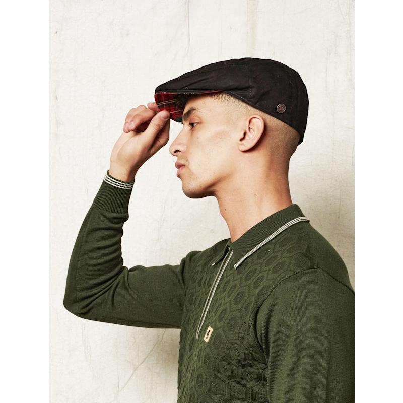 Finley Black Italian Waterproof Cap | Dasmarca Hats | Wolf & Badger