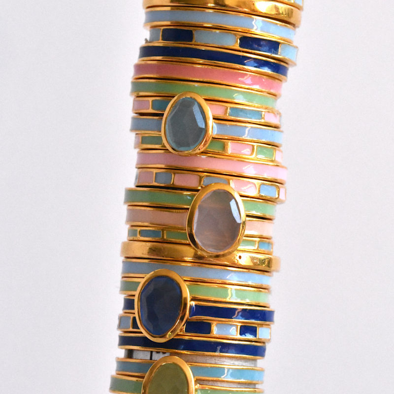 Tutti In Navy & Light Blue Ring | Gem Bazaar Jewellery | Wolf & Badger