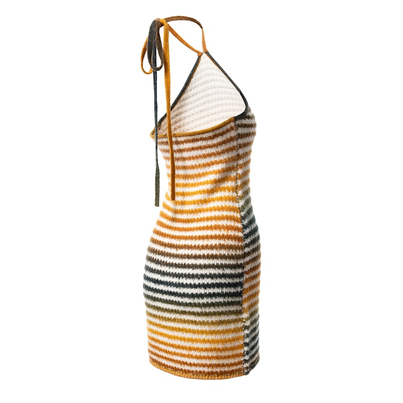 Fully Fashioning | Farrah Ombre Amber Halter Dress | Fully Fashioning ...
