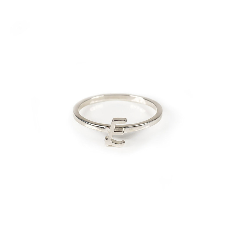 Alphabet Stacker Ring - Silver | Toolally | Wolf & Badger