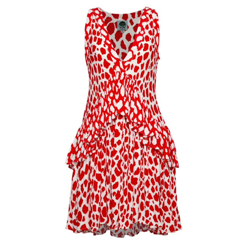 The Rara Dress In Red Giraffe | STATE OF GEORGIA | Wolf & Badger