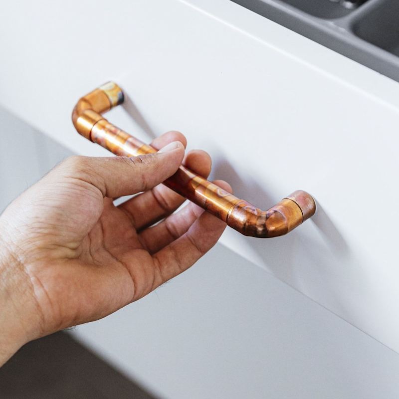 Set Of Two Copper Handle | ANATOLIACRAFT | Wolf & Badger