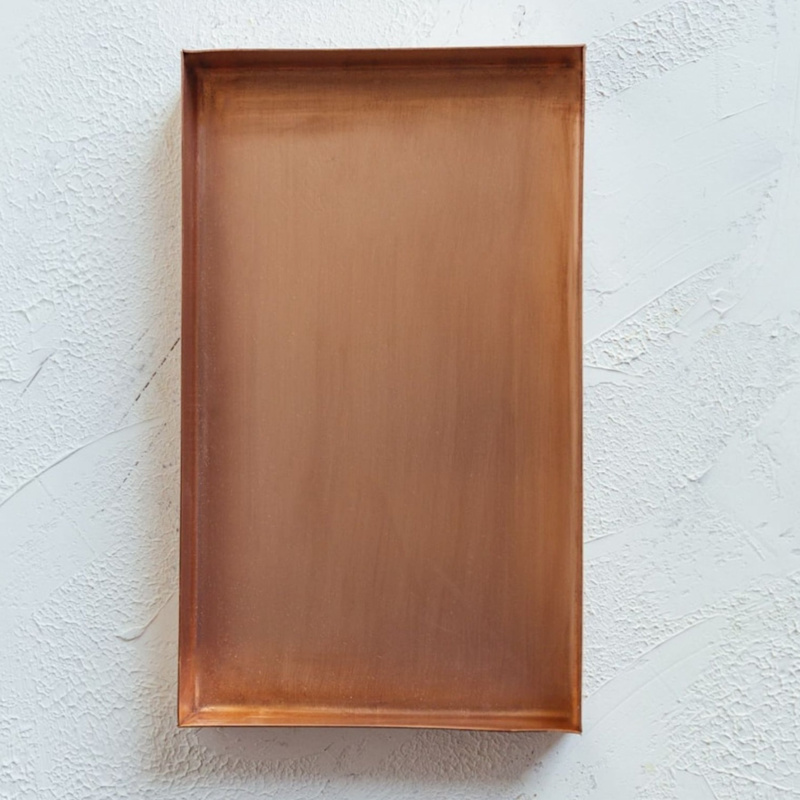Handcrafted Solid Copper Valet Tray – Minimalist Rectangular Catchall ...