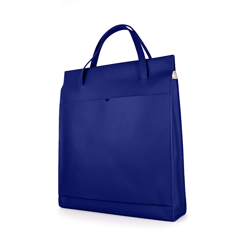 Handmade Adjustable Tote Bag - Cobalt Blue | godi. | Wolf & Badger