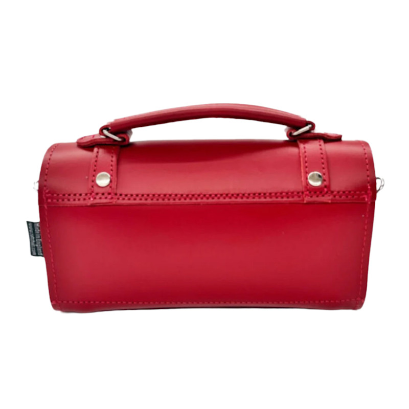 Handmade Leather Bowler Bag - Red | Zatchels | Wolf & Badger