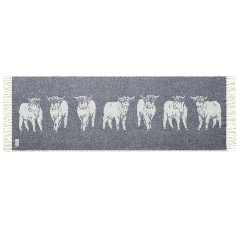 Highland Cow Small Throw | J.J.Textile | Wolf & Badger