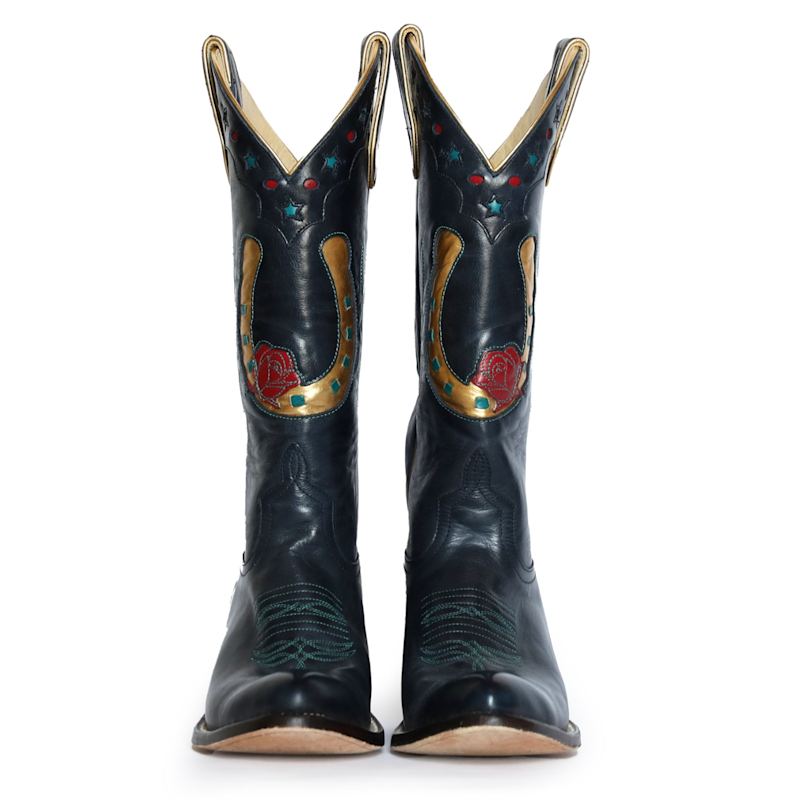 Horse Girl Navy Blue Cowboy Boot | Fraulein Boot Company | Wolf & Badger