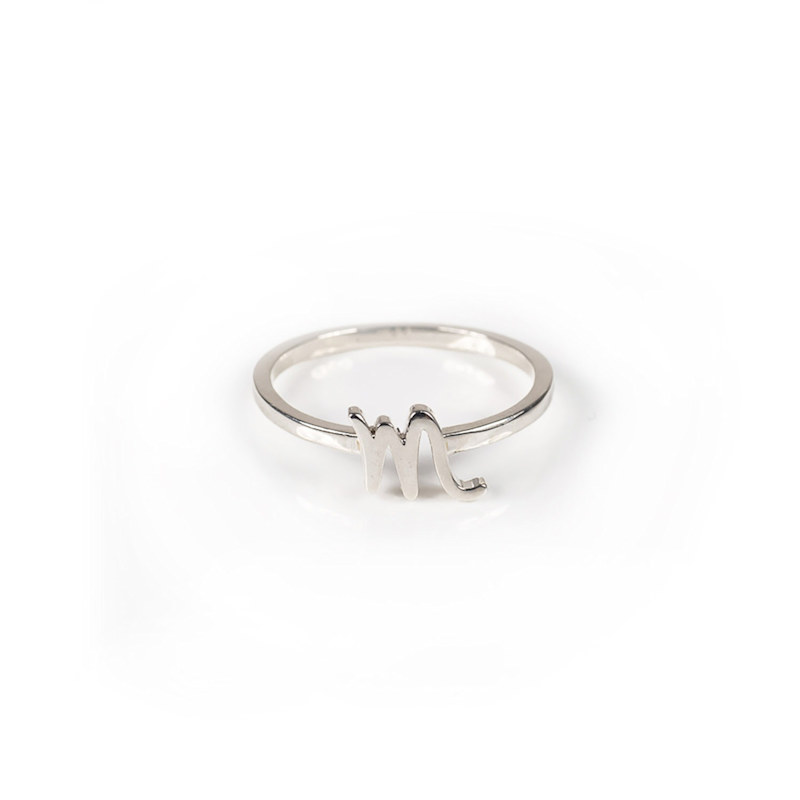 Alphabet Stacker Ring - Silver | Toolally | Wolf & Badger