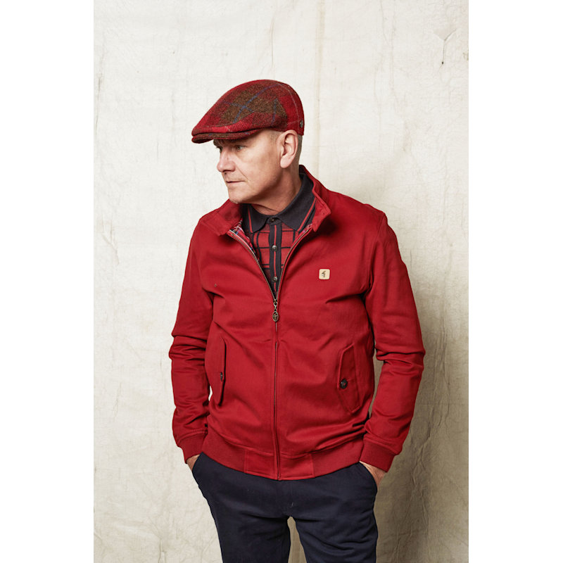 Justin Lava Red Harris Tweed Flat Cap Made In Italy | Dasmarca Hats ...