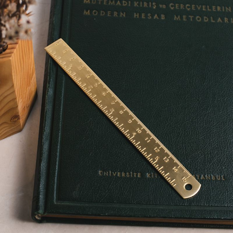 Brass Line Ruler | Roarcraft | Wolf & Badger