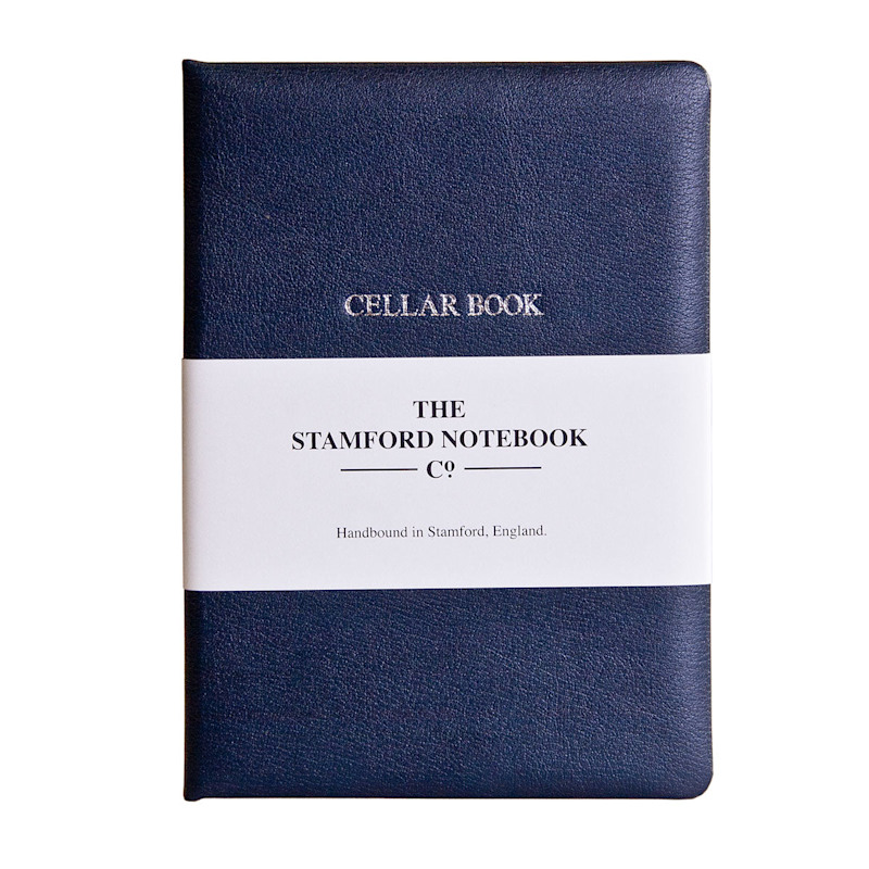 Leather Wine Cellar Book - Navy Blue | The Stamford Notebook Company ...