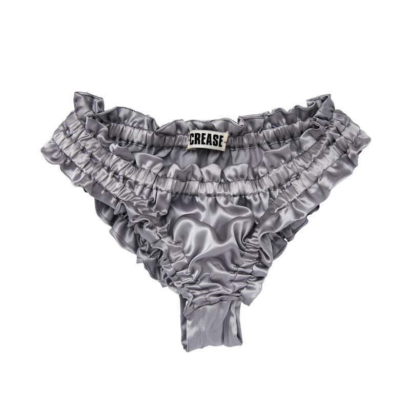 Silk Scalloped Briefs - Lilac | CREASE | Wolf & Badger
