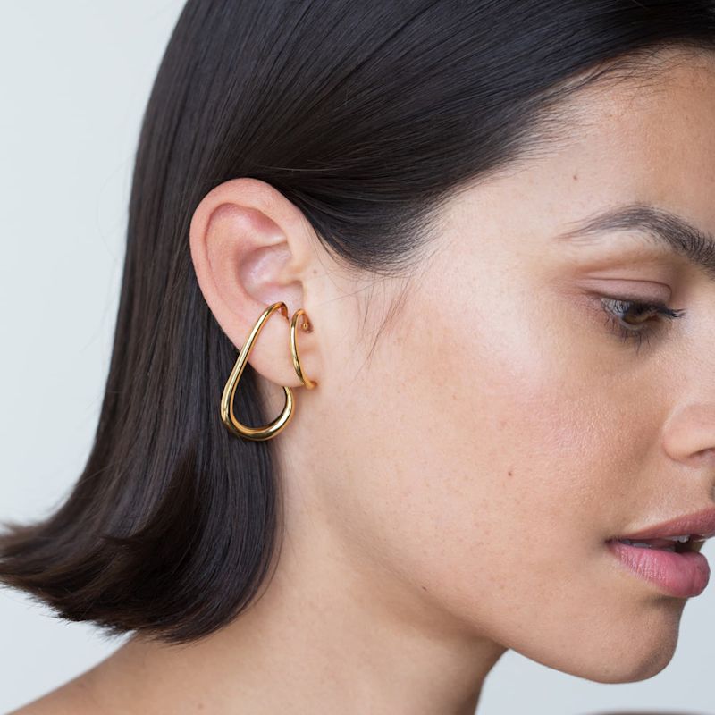 Statement Climber Gold Unique Minimal Earring London Ear Cuff ...