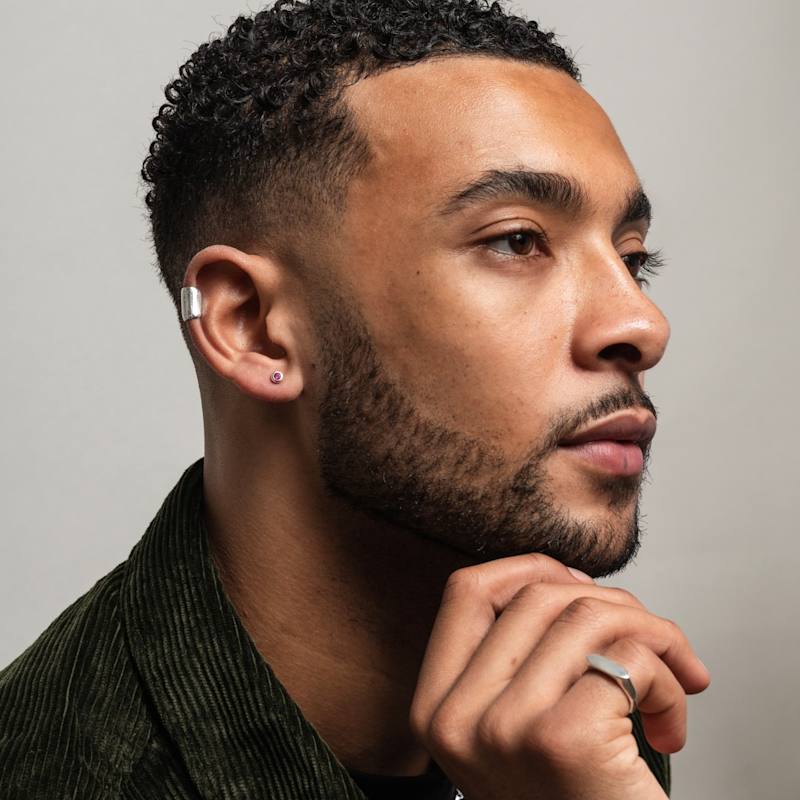 Men's Long Straight Nomad Ear Cuff | Dower & Hall | Wolf & Badger