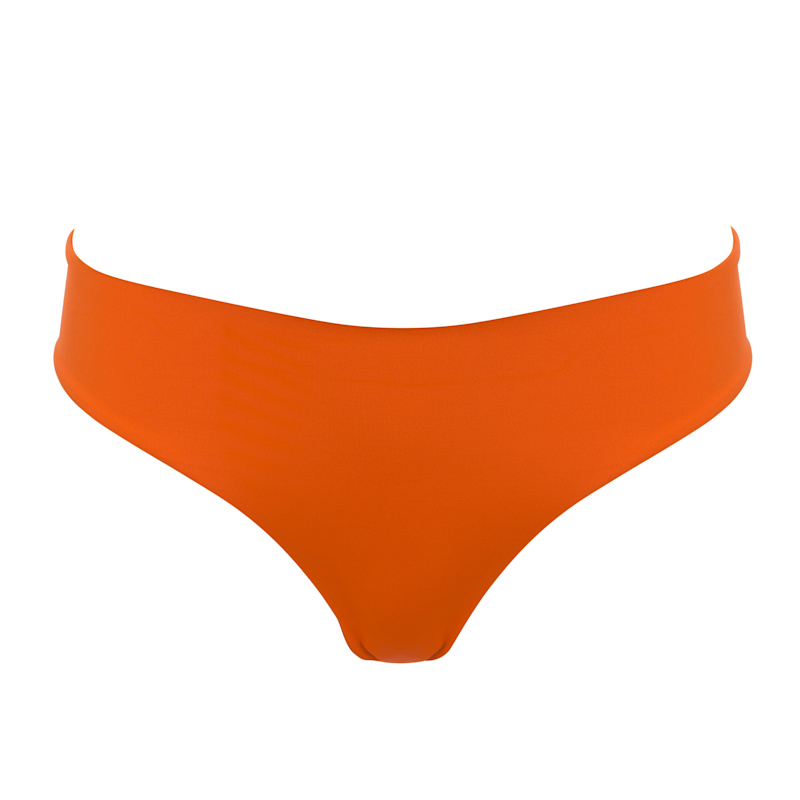 Mid Rise Bikini Bottoms Papaya Orange | Core Swim | Wolf & Badger