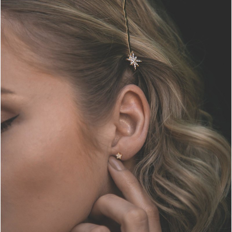 Miku Lightning, Moon & Star Stud Earrings Set | LUNA CHARLES | Wolf ...