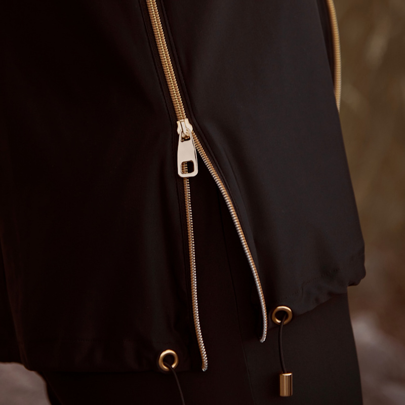 Elegant Panacea Tracksuit Jacket With Golden Details And Chiffon ...