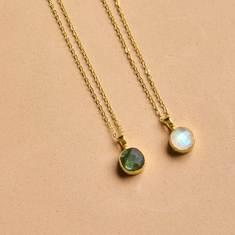 Myra Necklace - White Quartz | rōz | Wolf & Badger