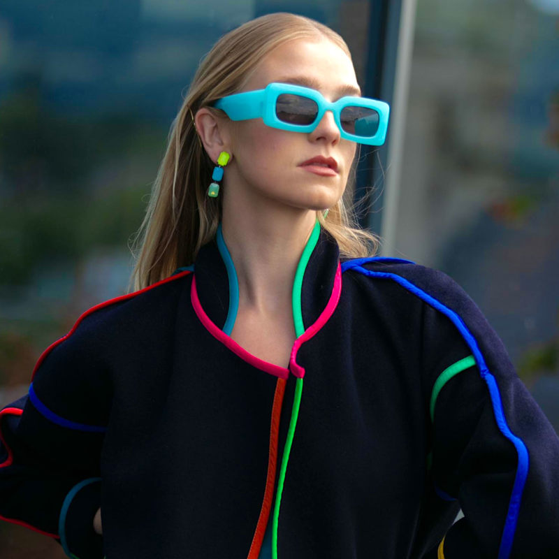 Navy Oversized Cashmere Mix Space Coat | Beatrice von Tresckow | Wolf ...