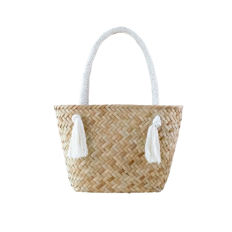 Oat Large Classic Tote Bag With Braided Handles | LIKHÂ | Wolf & Badger