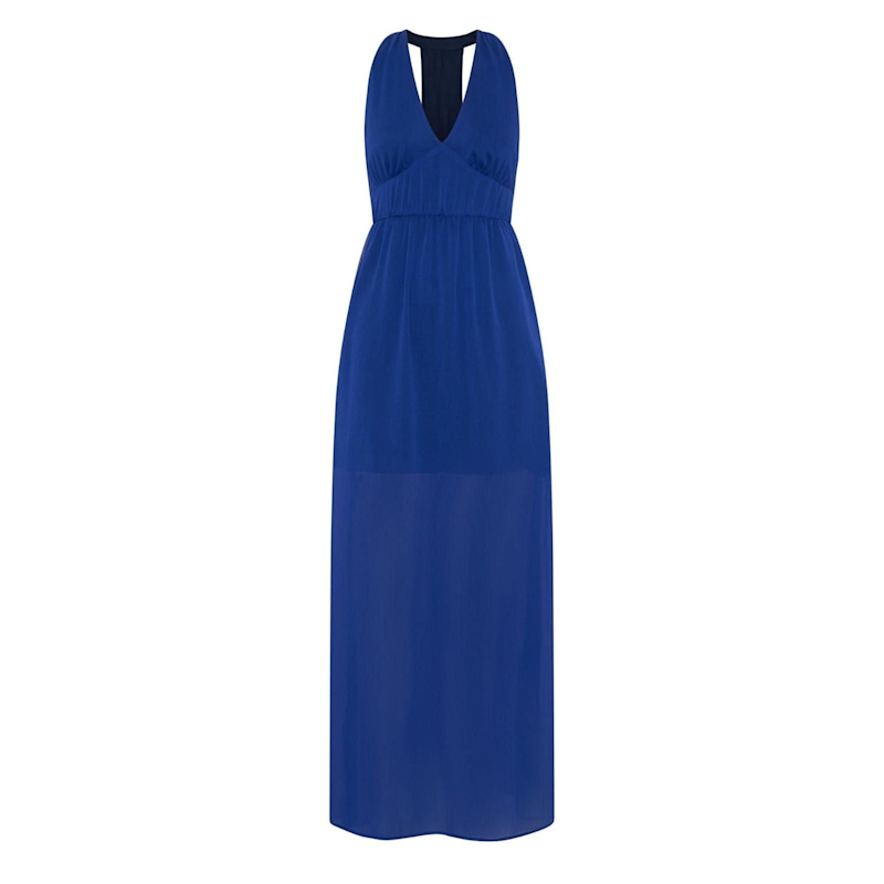 Odette Halter Full Length Dress In Cobalt Blue | Deer You | Wolf & Badger
