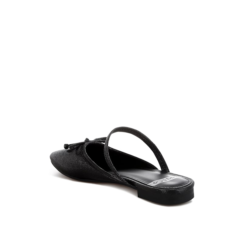 Opalia Glitter Ballet Mules In Black By Rag & Co | Rag & Co. | Wolf ...
