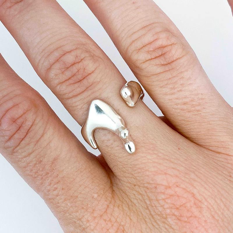 Open Drip Ring | Sterling Silver | Karen Kriegel | Wolf & Badger