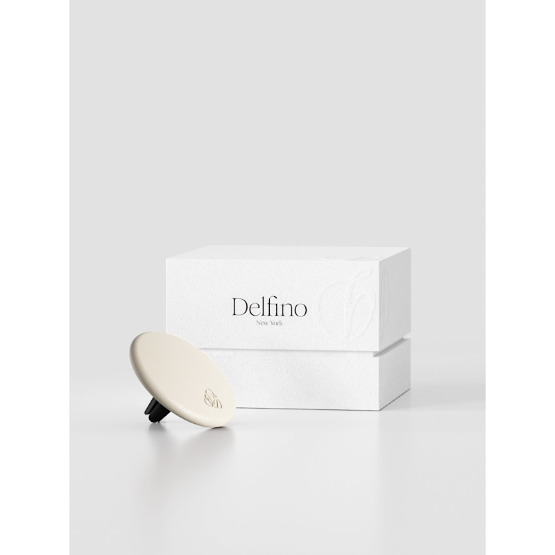 Fig Cream Lambskin Car Diffuser & Insert | seree | Wolf & Badger