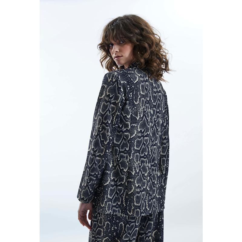 Python Print Blazer Black-Beige | James Lakeland | Wolf & Badger