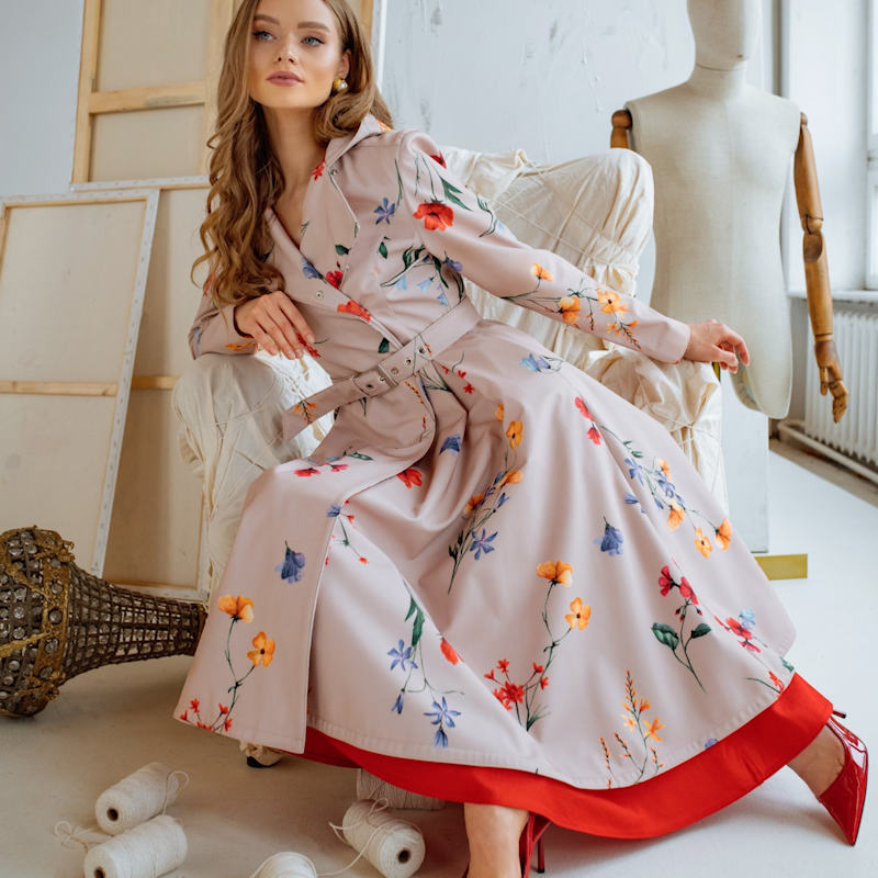 Red Midi Sundress: Little Red Bows | RainSisters | Wolf & Badger