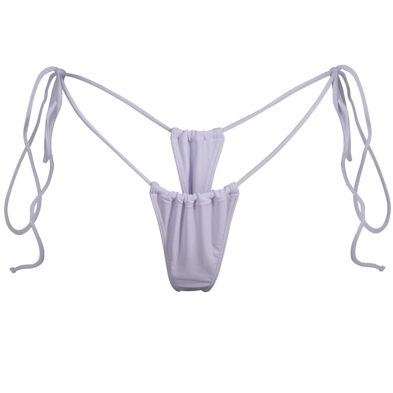 Sanctuary Tassel Thong Bikini Bottom - Sunblock White | Minimale ...