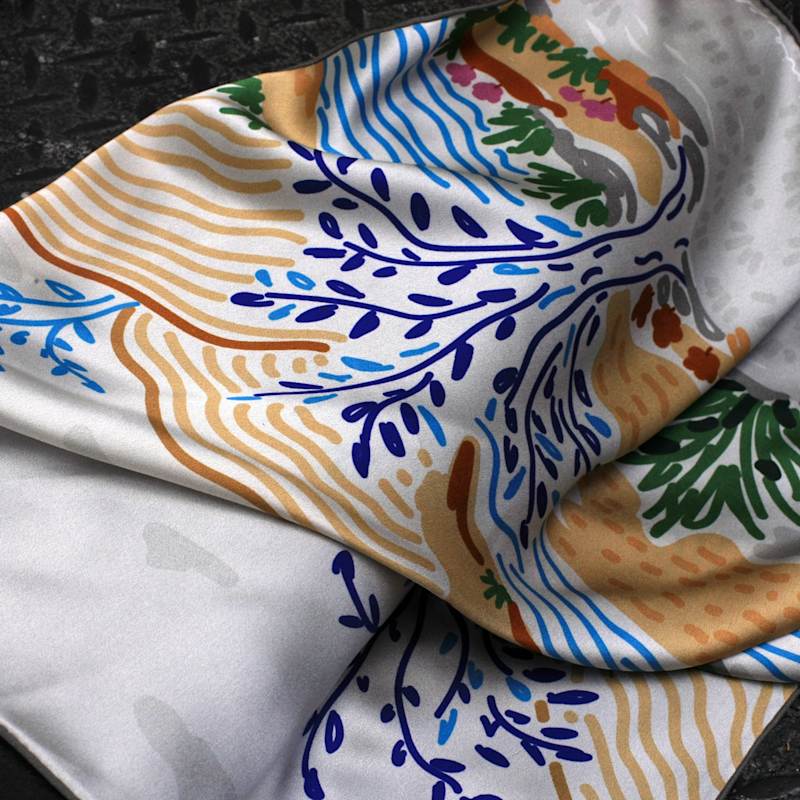 Silk Bandana Of After Sunset | Jessie Zhao New York | Wolf & Badger
