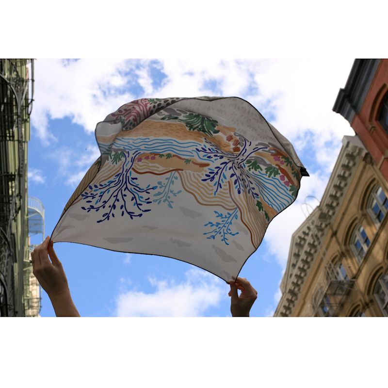 Silk Bandana Of After Sunset | Jessie Zhao New York | Wolf & Badger