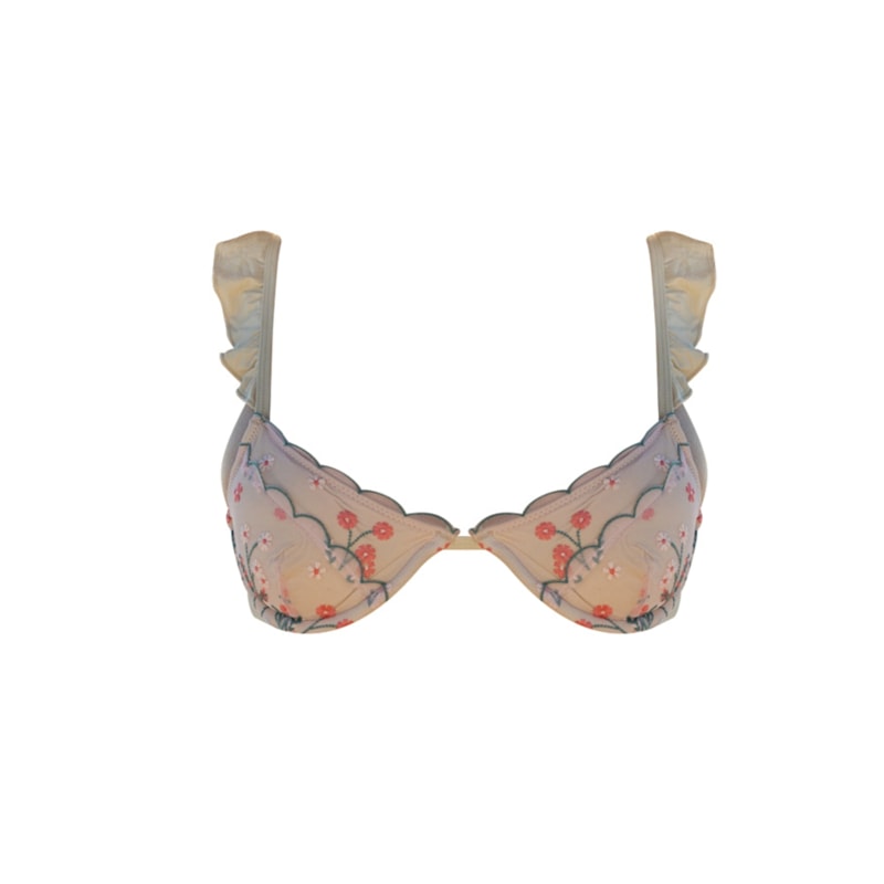 Sirena In Scallop Lace Bikini Top | Ivy Swimwear | Wolf & Badger