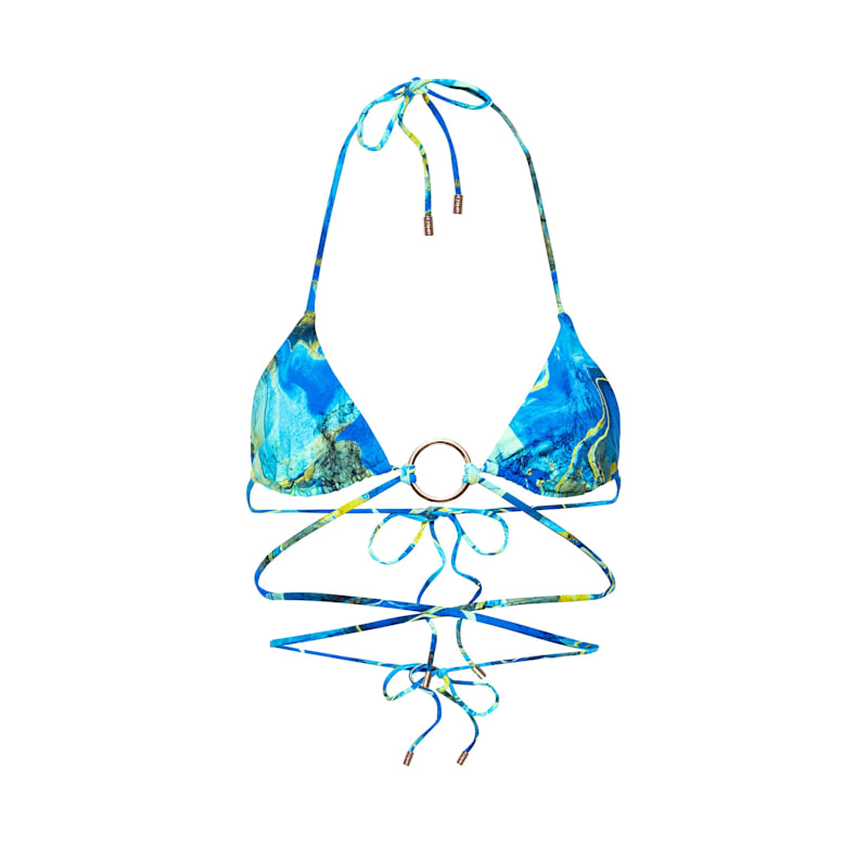 Skye Triangle Tie Bikini Top | Kamari Swim | Wolf & Badger