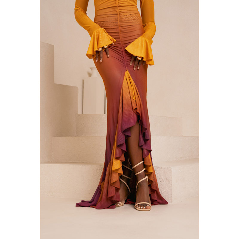 Sol Hi-Low Ruffle Dress | OFUURE | Wolf & Badger