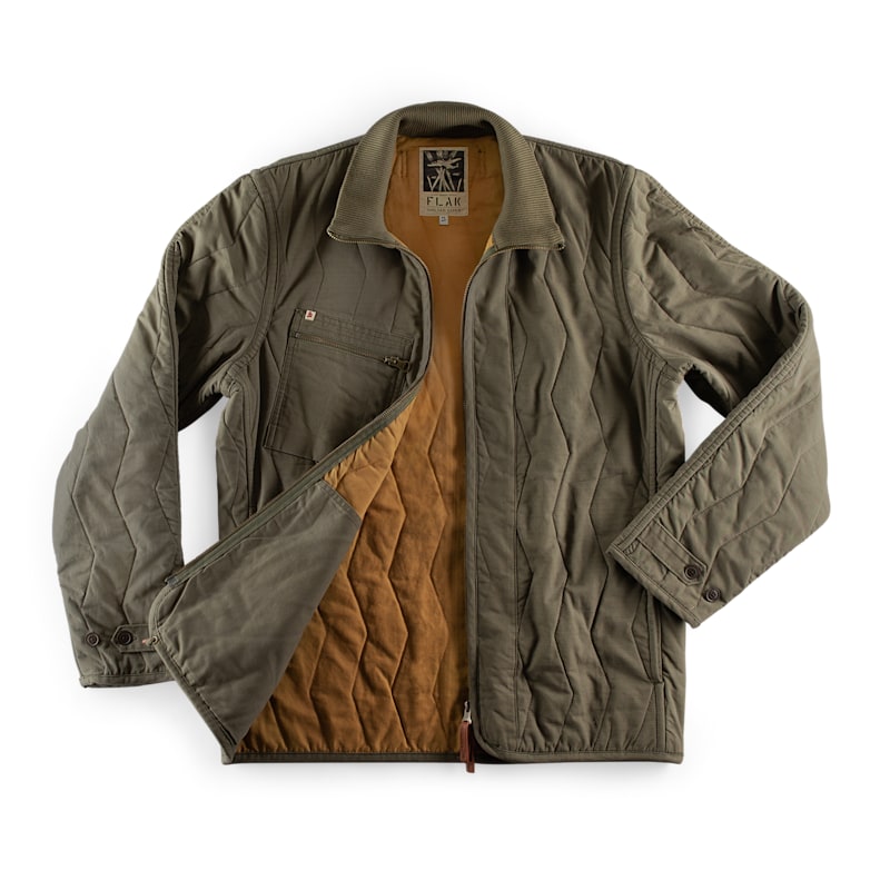&Sons Flak Quilted Jacket Green | &SONS Trading Co | Wolf & Badger