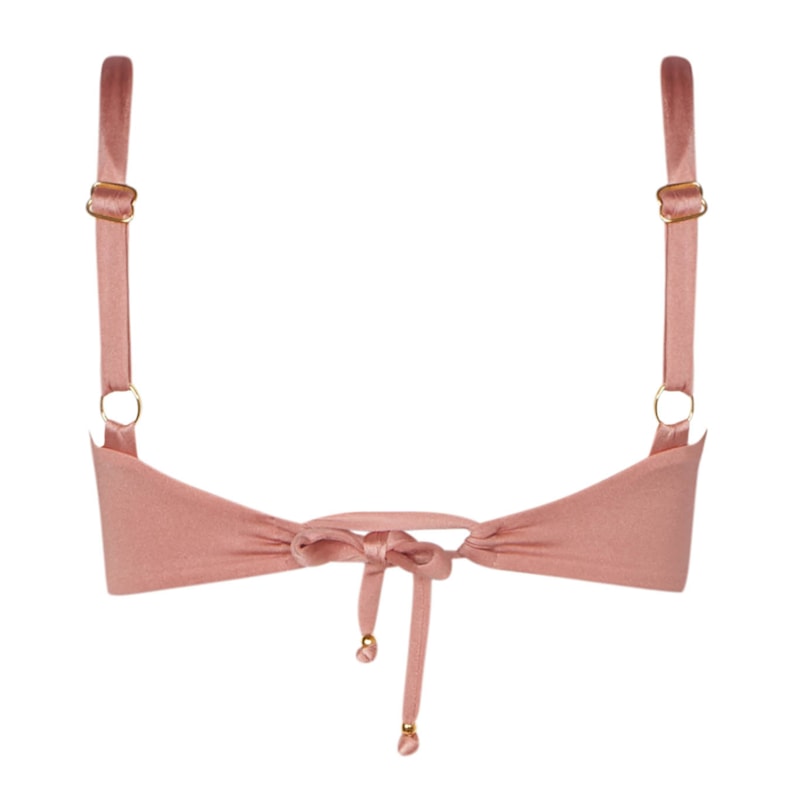 Stella Metallic Rose Bustier Top | SOAH | Wolf & Badger
