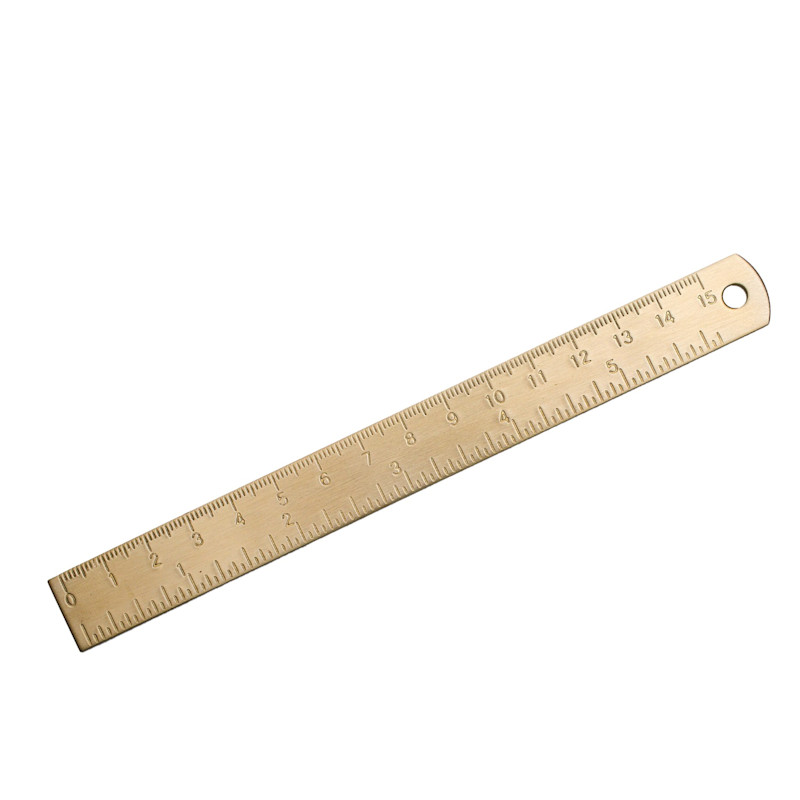 Brass Line Ruler | Roarcraft | Wolf & Badger