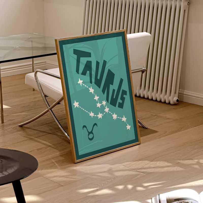 Taurus Art Print - A3 | Natalie Cass Art | Wolf & Badger