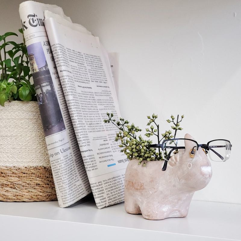 Terracotta Pot - Rhino | KORISSA | Wolf & Badger