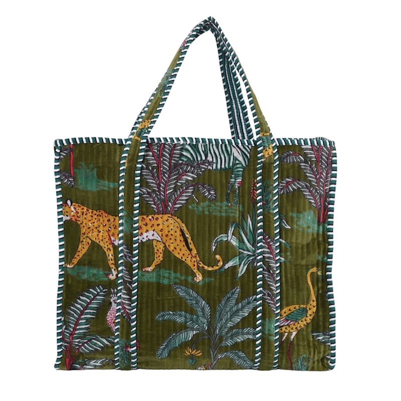 The Ultimate Velvet Jungle Tote In Green | Conscious Yoga Collective ...